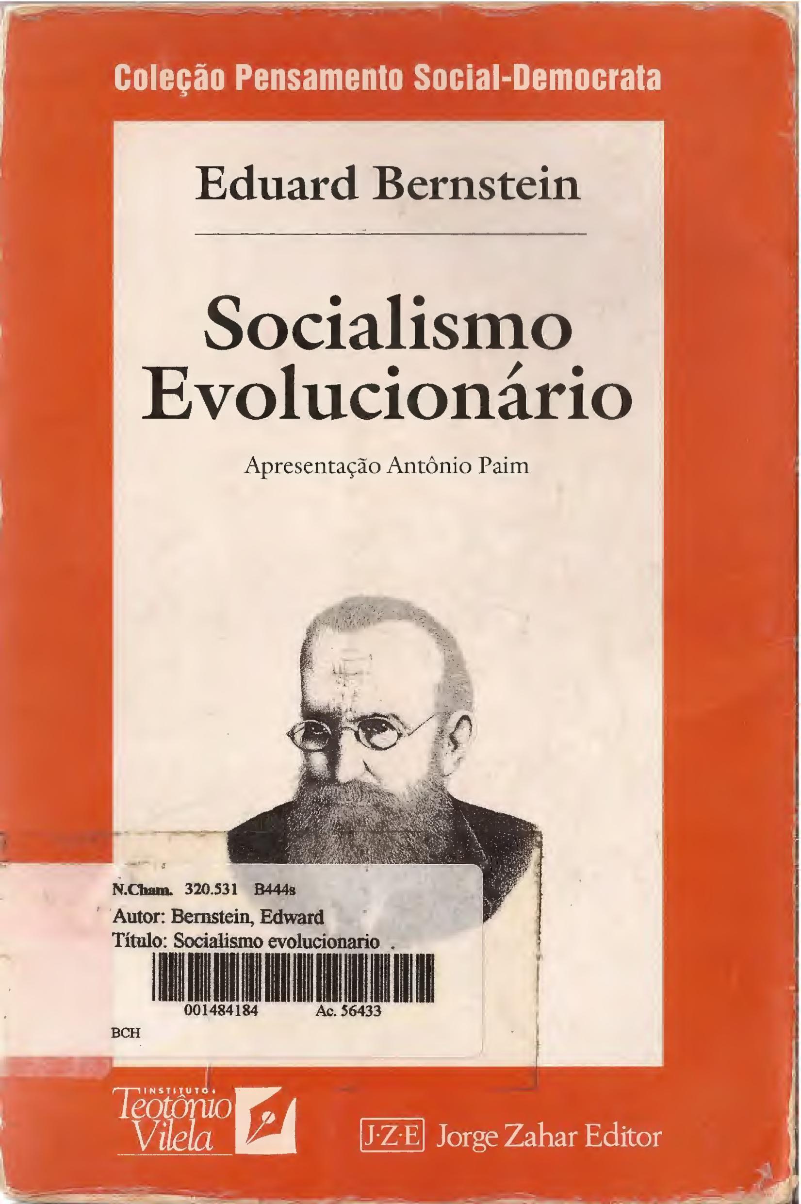 Eduard Bernstein. Socialismo evolucionário.